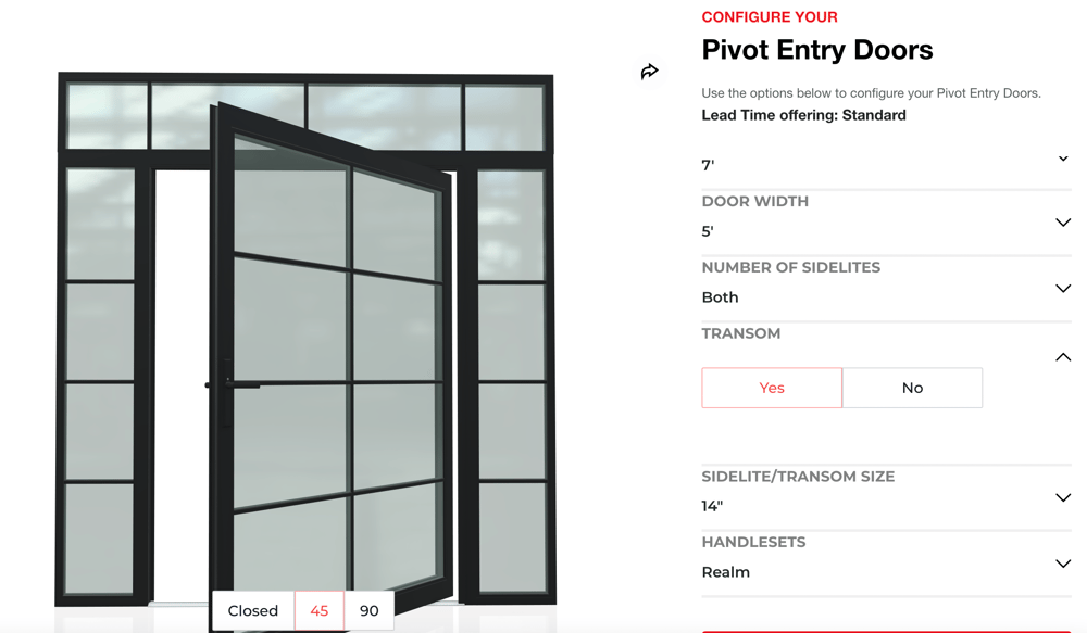 Threekit Custom Door Visualizer | Threekit