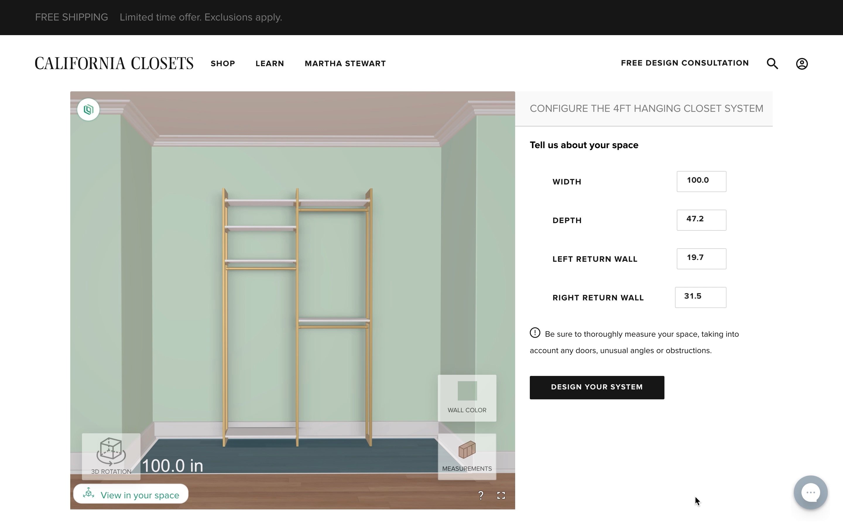 Visual Commerce for Closets