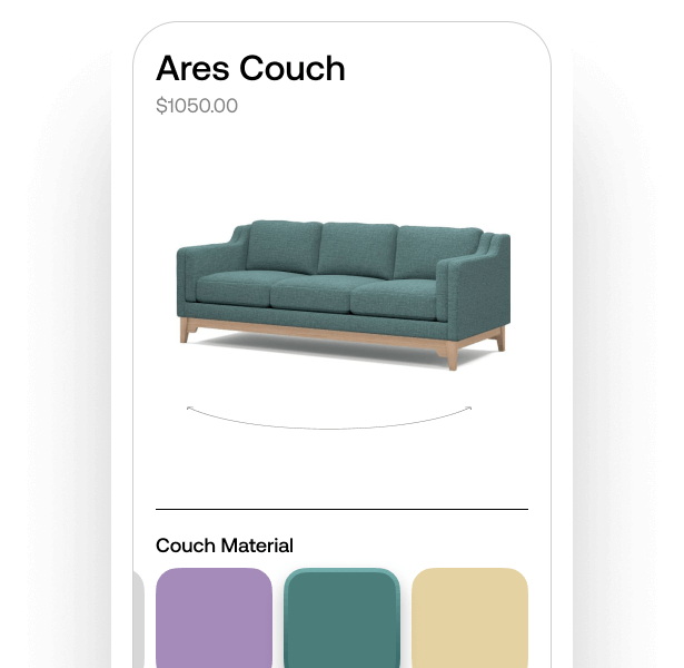 3D Furniture Configurators with AR Capability | Threekit