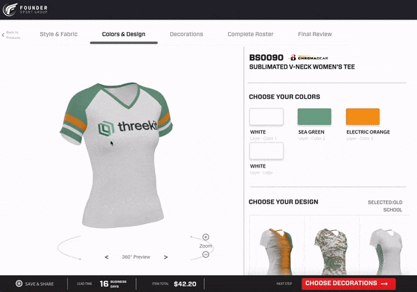 Using Visual Commerce for Customized Uniforms
