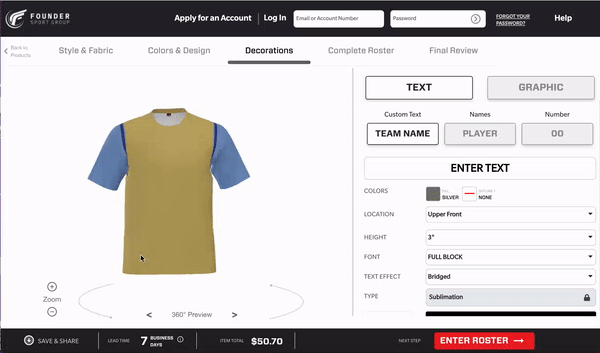 Using Visual Commerce for Customized Uniforms